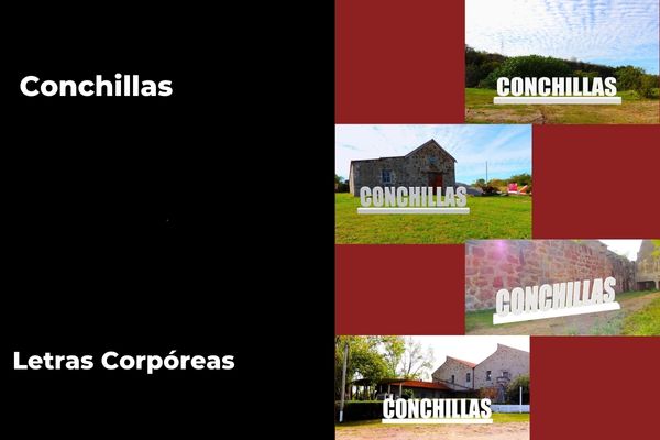 Letras Corpóreas Conchillas